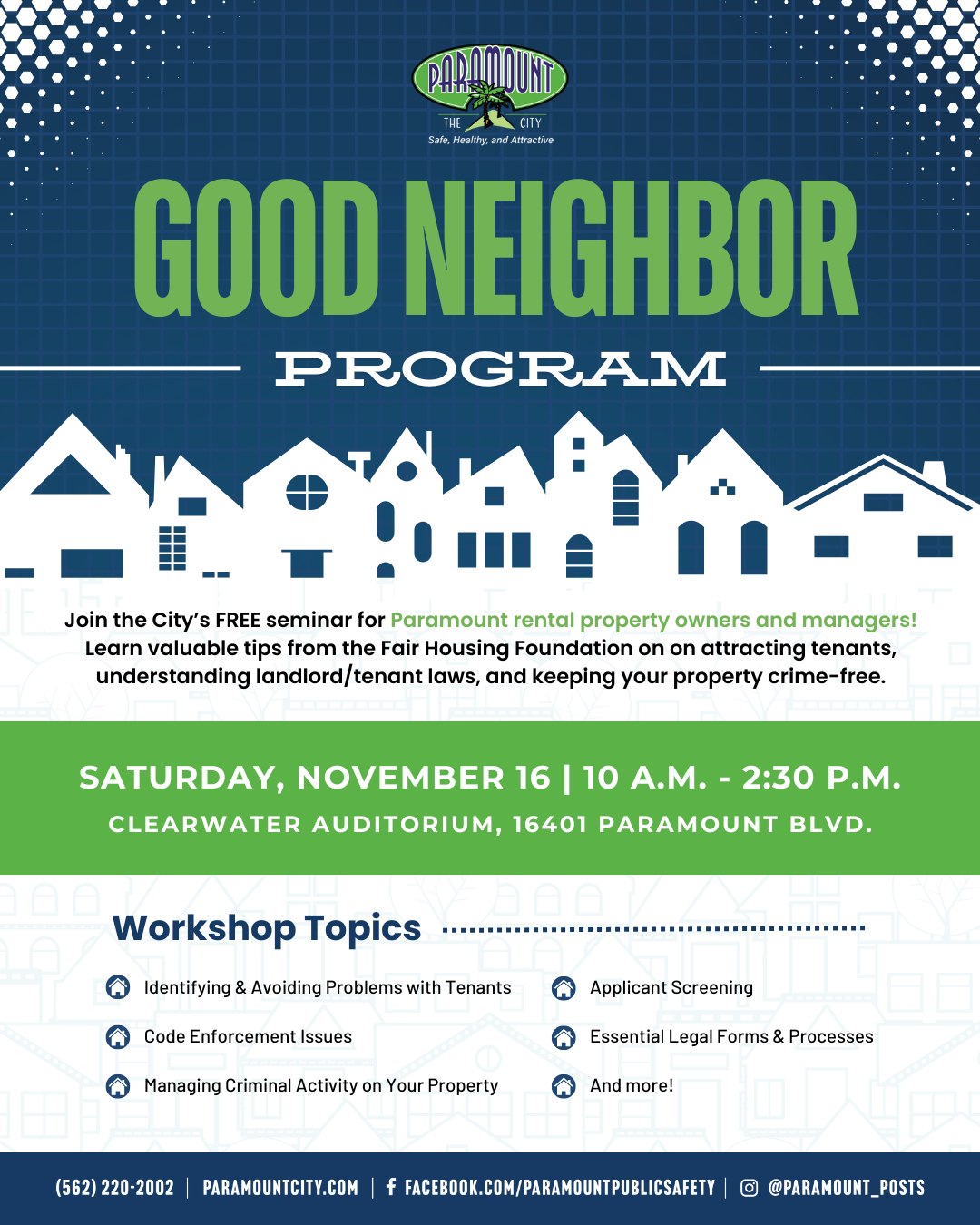 Good Neighbor Program Seminar - City of Paramount