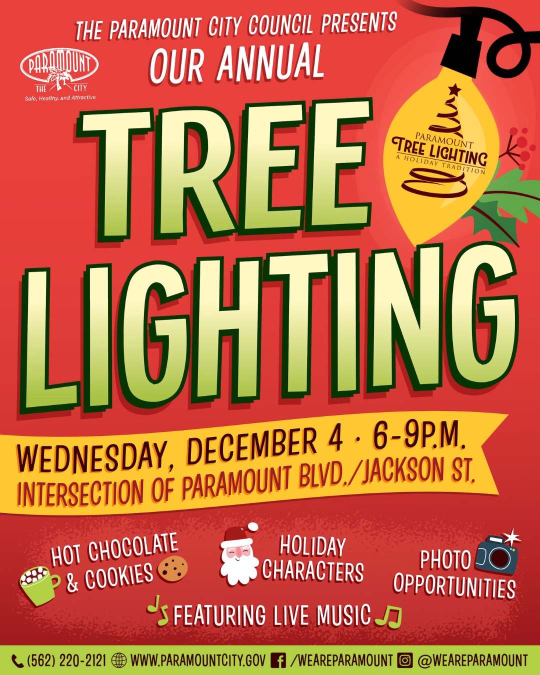 Annual Tree Lighting Ceremony - City of Paramount