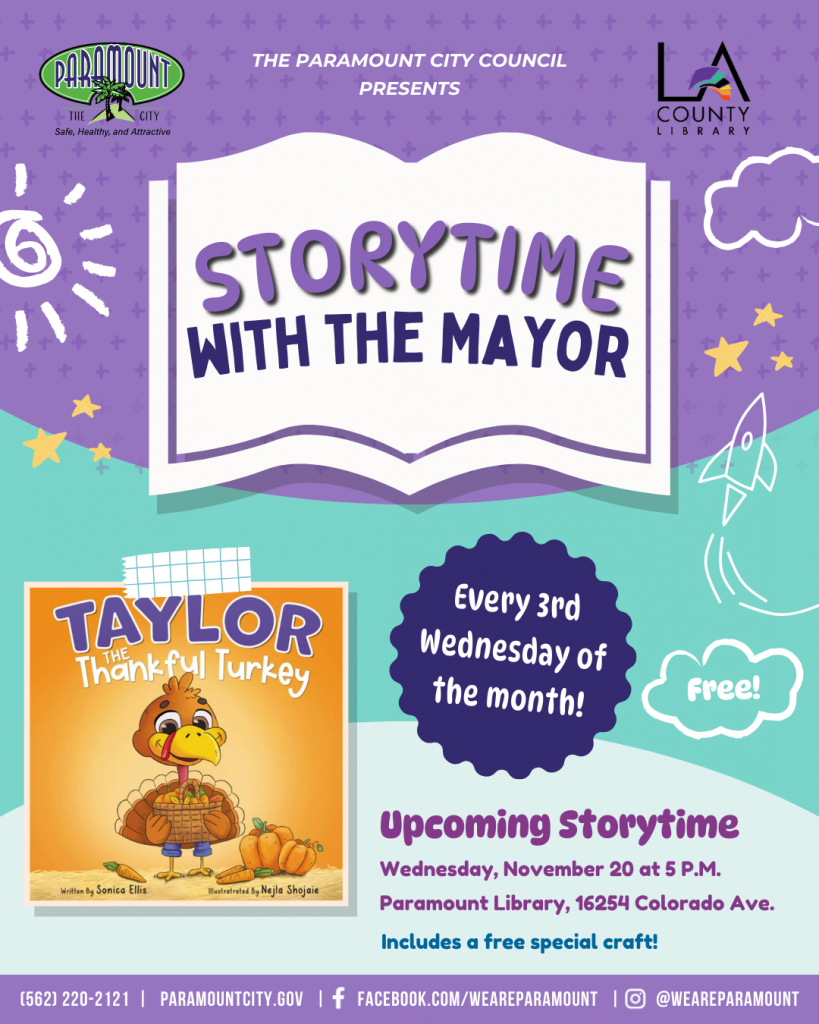 Storytime with the Mayor - City of Paramount