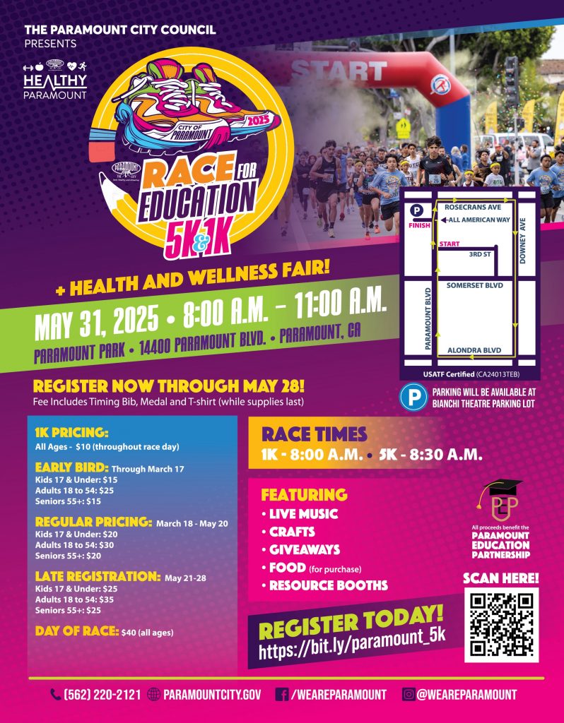 Race for Education 5K - City of Paramount