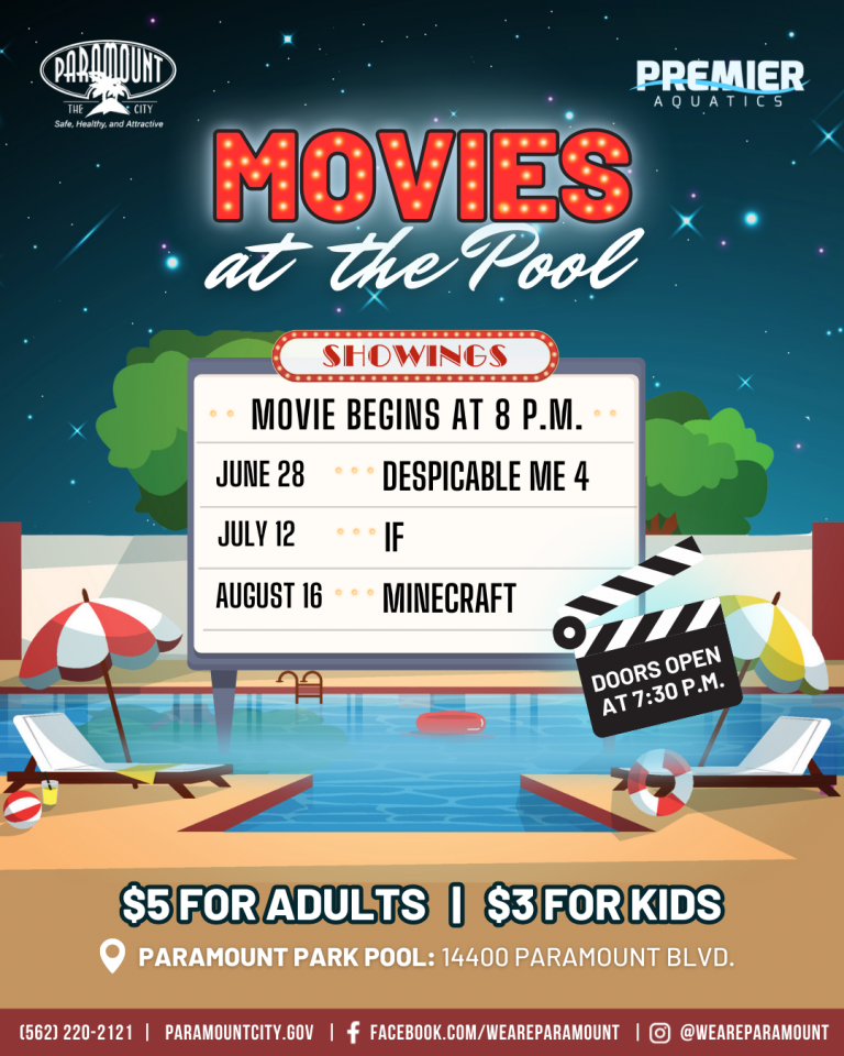 Movies at the Pool - City of Paramount