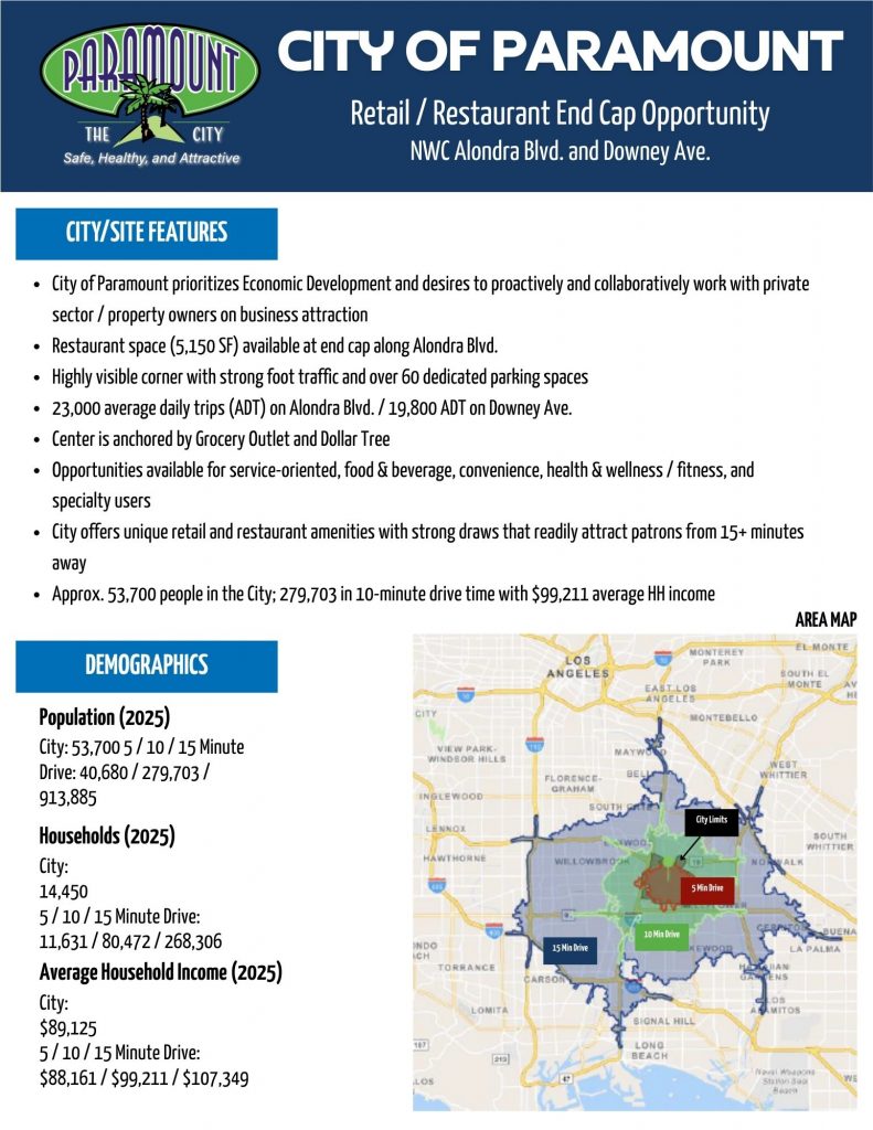 Economic Development - City of Paramount